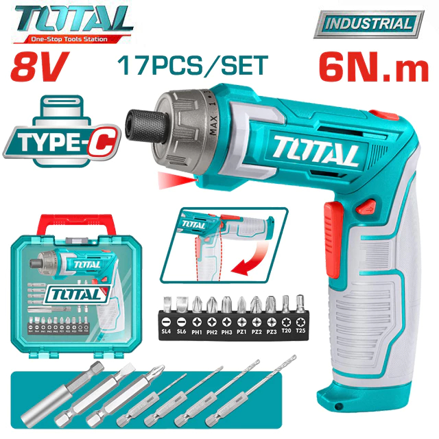 Máy siết vít gập dùng pin 8V Total TSDLI0802/TSDLI08025 | Shopee Việt Nam