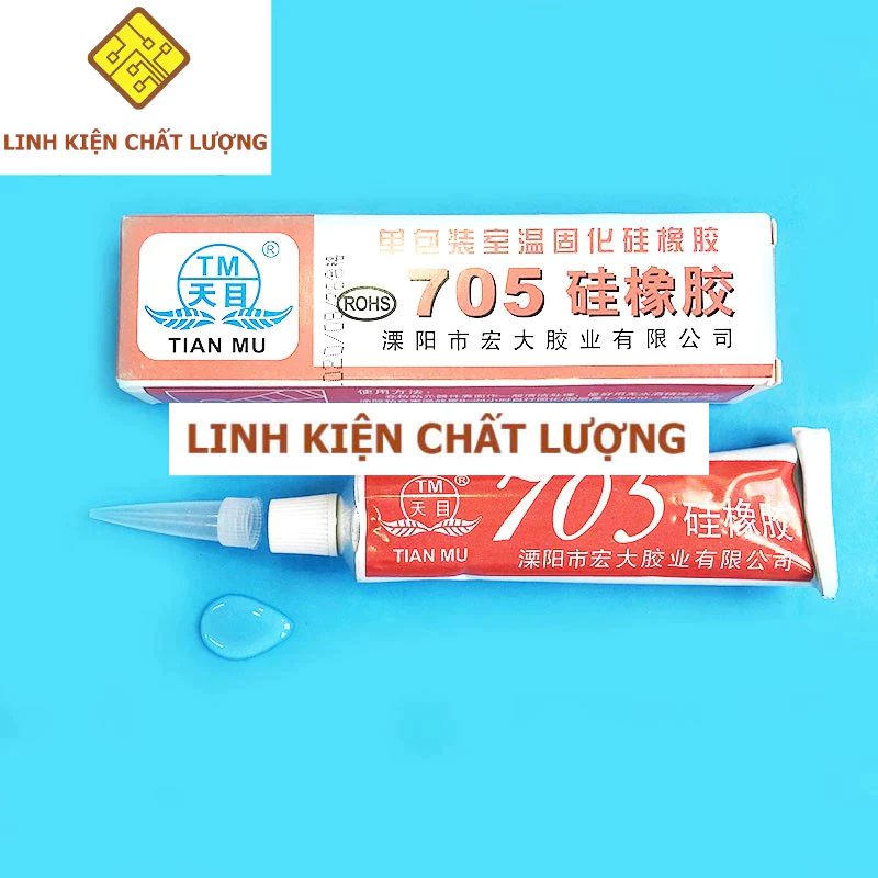 Combo 10 tuýp keo chống ẩm bo mạch TM-705 Tianmu (màu trong suốt ...
