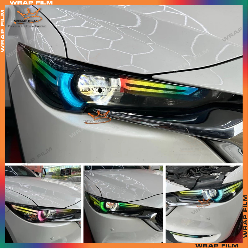 Decal dán đèn Mazda CX5, CX8 2018-2022 (1 bộ) | Shopee Việt Nam