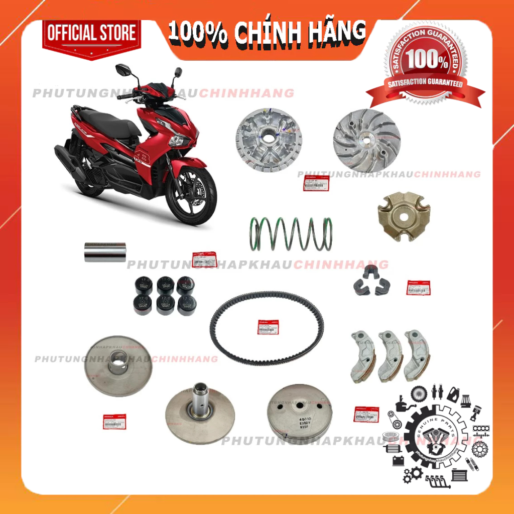 [FULL] Bộ nồi xe Air Blade 125 4 val 2022 2023 2024, AB 125 4 van chính ...