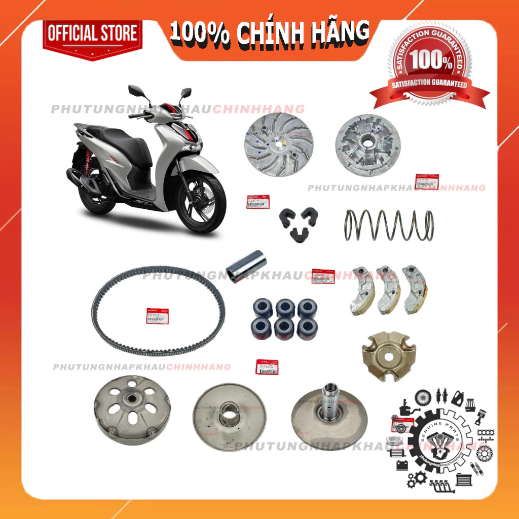 [FULL] Bộ nồi xe Sh160i, Sh150i, Sh125i, SH 2020 2021 2022 2023 2024 4 val chính hãng Honda ...