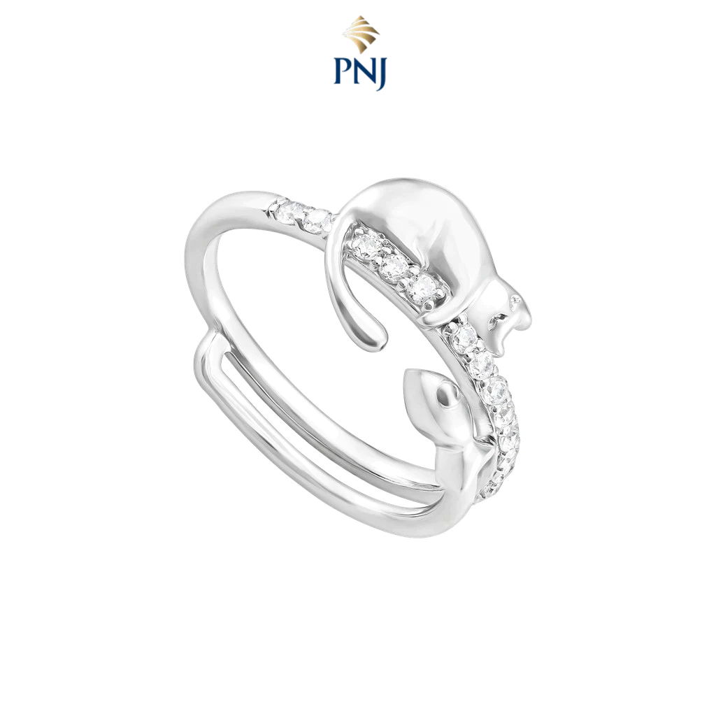 Nhẫn Bạc đính đá STYLE By PNJ Feminine XM00W000082 | Shopee Việt Nam