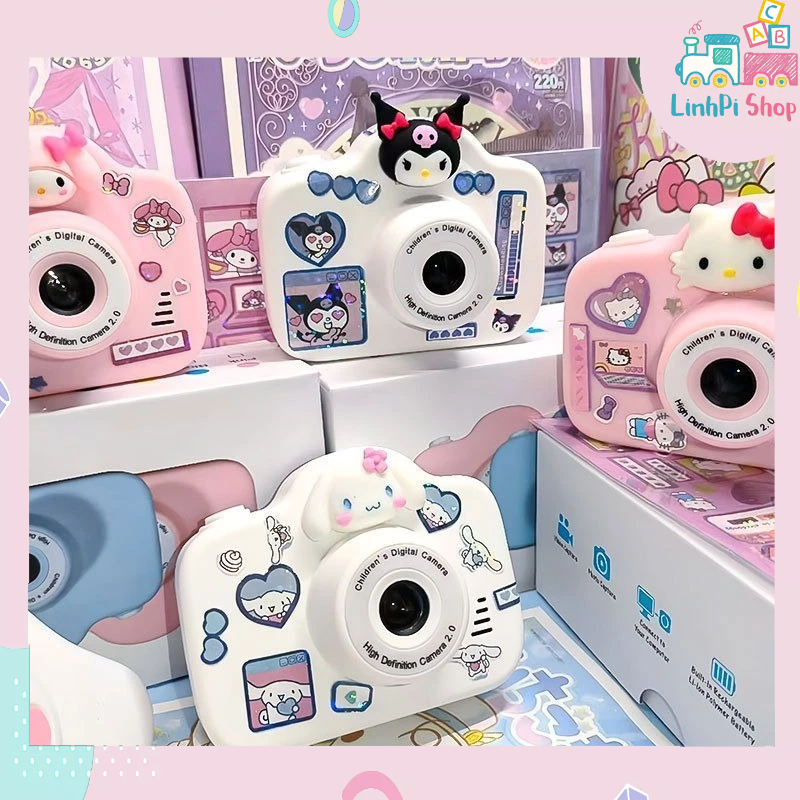 Máy Ảnh trẻ em kỹ thuật số Mini Camera kép 2000W Pixel độ phân giải cao ...
