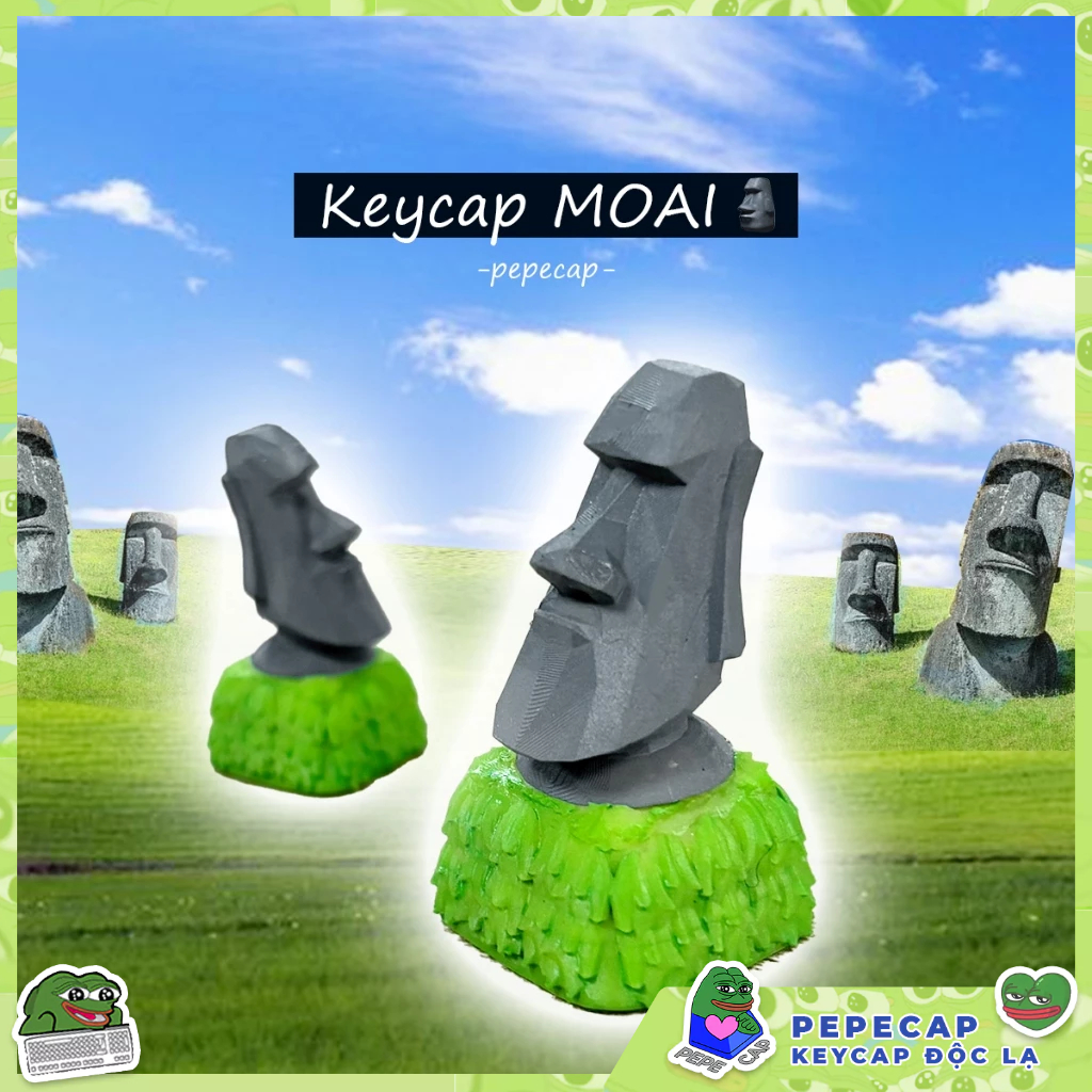 Keycap Moai - Tượng Moai đảo Phục Sinh - Nút bàn phím meme độc quyền ...