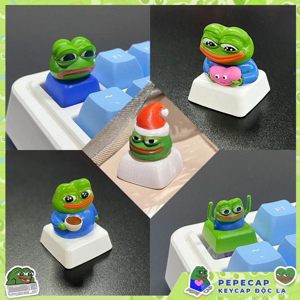Keycap Ếch Pepe các loại - Pepe buồn - Pepe yêu - Pepe cafe - Pepe ...
