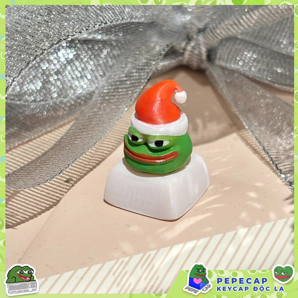Keycap Pepe Santa - Nút bàn phím ếch Pepe noel - Christmas Keycap - Độc ...