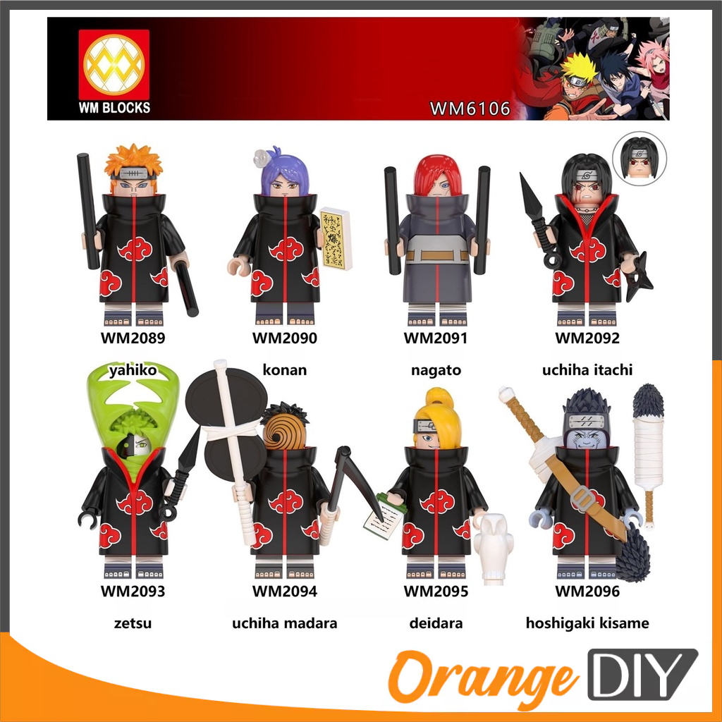 Lắp ráp 8 nhân vật Naruto Uchiha Itachi - MR7044 - Orange DIY | Shopee ...