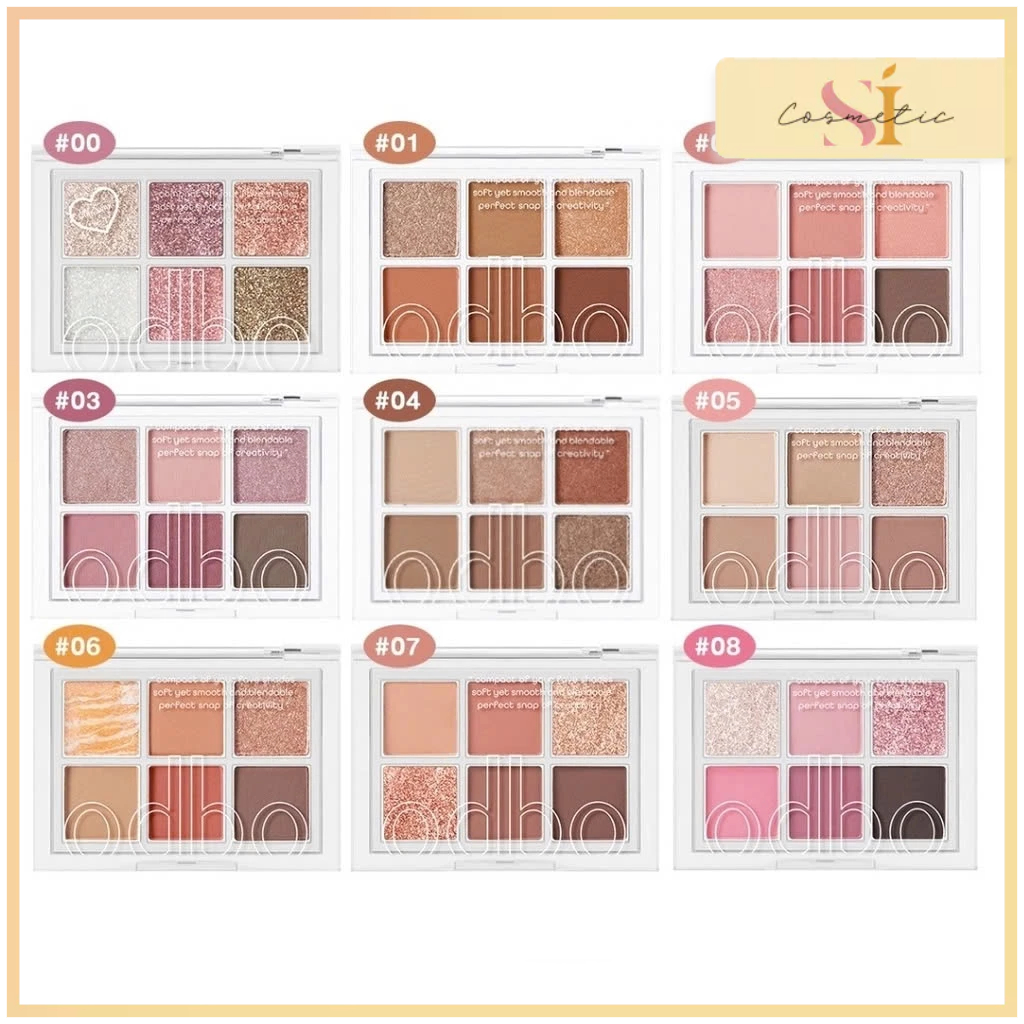 Bảng Phấn Mắt 6 Ô Odbo Signature Eyeshadow Palette OD276 | Shopee Việt Nam
