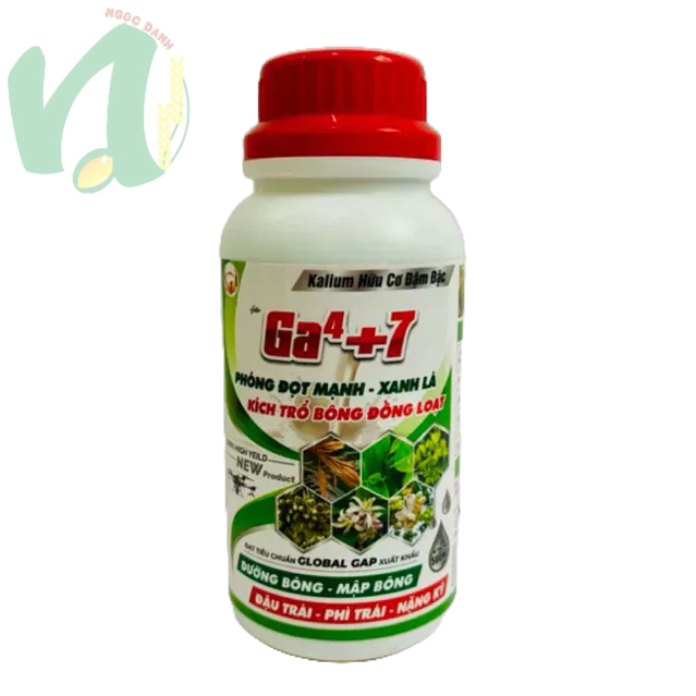 Phân bón hữu cơ kích đọt non ra nhiều, đồng loạt, dưỡng xanh lá, lớn trái hiệu Ga4+7 500ml ...