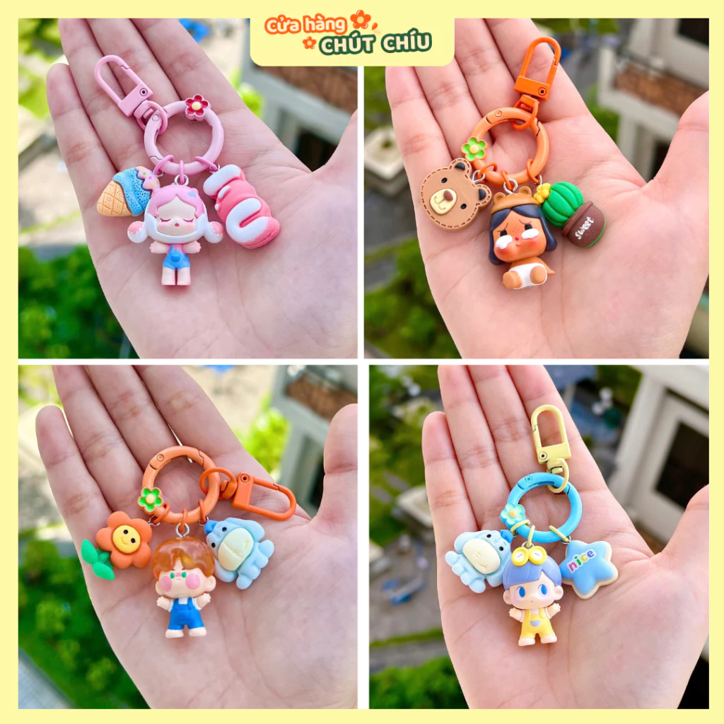 Móc khoá Popmart Pop Mart Pop Bean chính hãng (labubu skullpanda ...