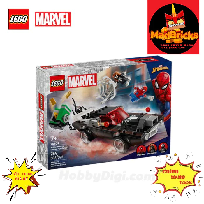 (HÀNG CÓ SẴN ) LEGO Marvel 76309 Spiderman team up spider woman vs ...