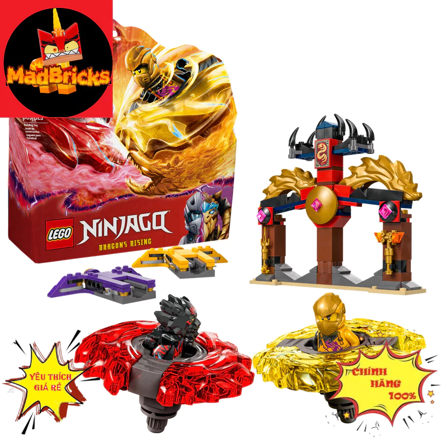 (LEGO NINJAGO ) Đồ chơi lắp ráp con quay Arin và phe ác LEGO NINJAGO ...