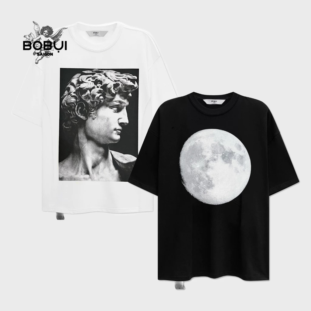 Áo thun BOBUI ARTWORK Premium cotton 4 chiều | Shopee Việt Nam