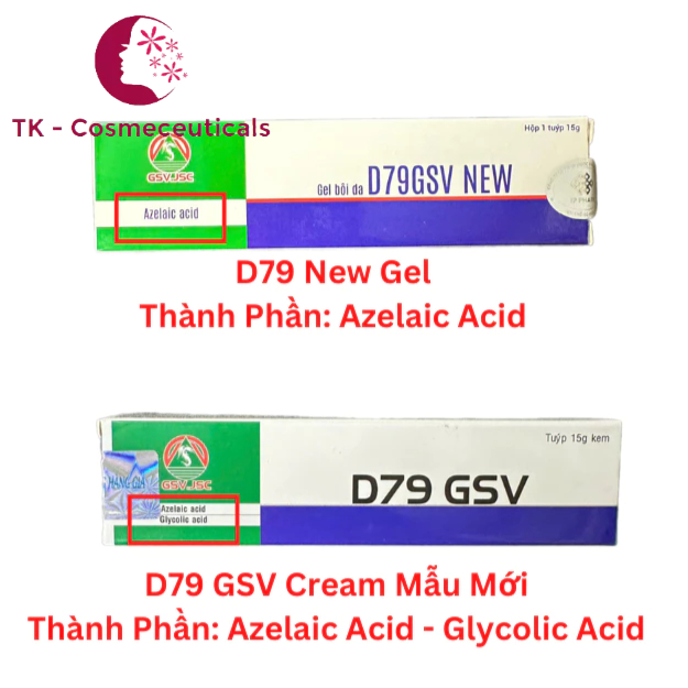 (CHÍNH HÃNG) D79 GSV Cream / D79 GSV New Gel Giảm Mụn Trứng Cá, Mụn ...