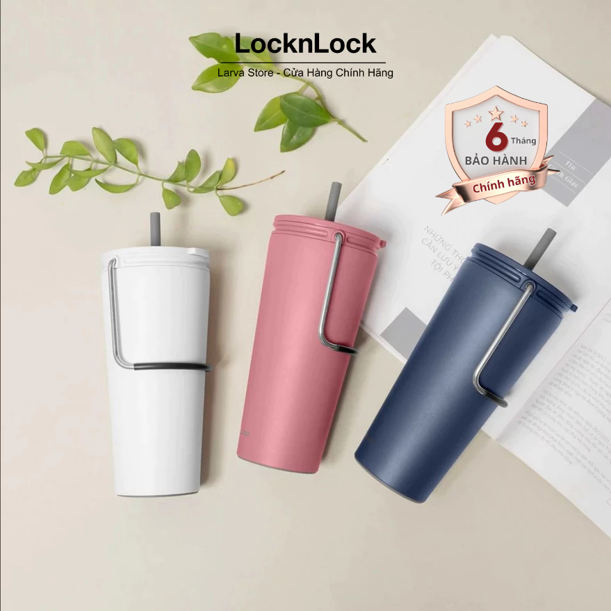 [Lock&Lock] Cốc Giữ Nhiệt Có Ống Hút LocknLock Bucket Tumbler LHC4268 ...