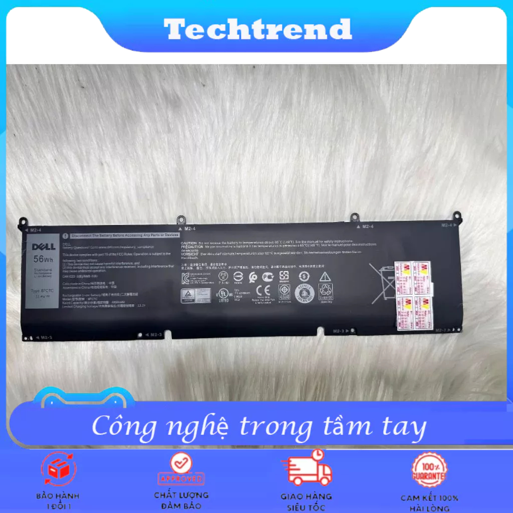 Pin laptop Dell XPS 15 9500 9510 9520 Precision 5550 5560 5570 8FCTC ...
