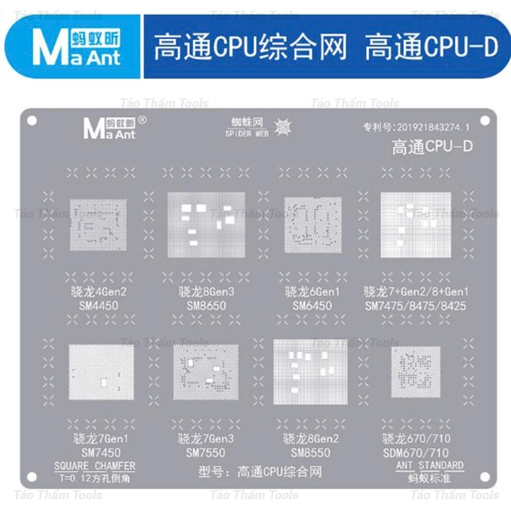 Vỉ Làm Chân CPU Qualcomm Hãng Maant | Táo Thẩm Tools | Shopee Việt Nam