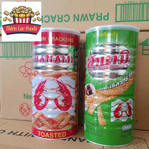 Combo 2 Hộp Bim Bim Thái Lan Hanami 110g, Snack Tôm Thái Lan Món Ăn Vặt ...