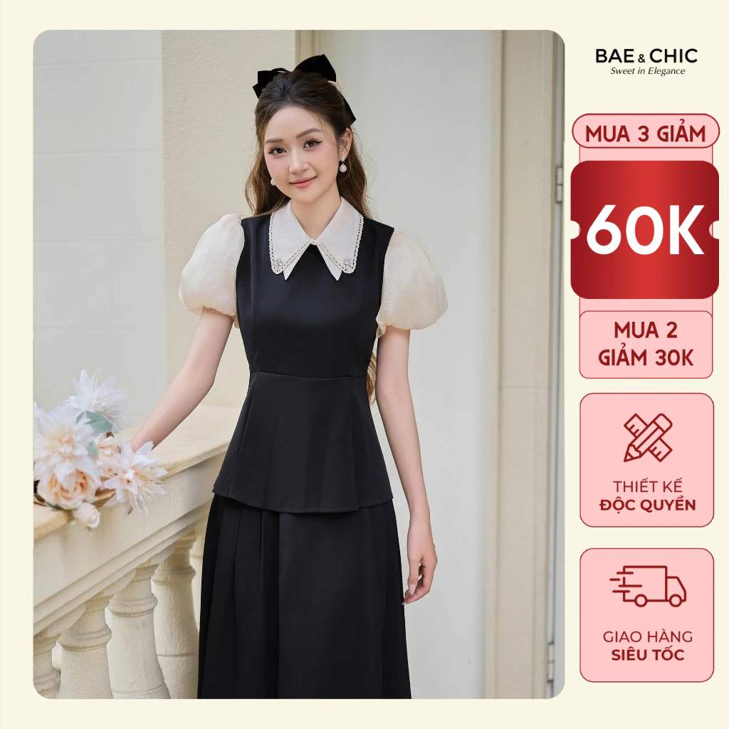 Áo Kiểu Bae Chic Chất Vải Tơ Cao Cấp Áo Sơ Mi Nữ Tay Ngắn Đứng Phom AB55 | Shopee Việt Nam