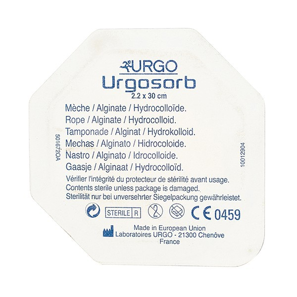 URGOSORB ROPE (2.2cmx30cm) DẠNG DÂY - Băng Alginate/hydrocolloid thấm ...