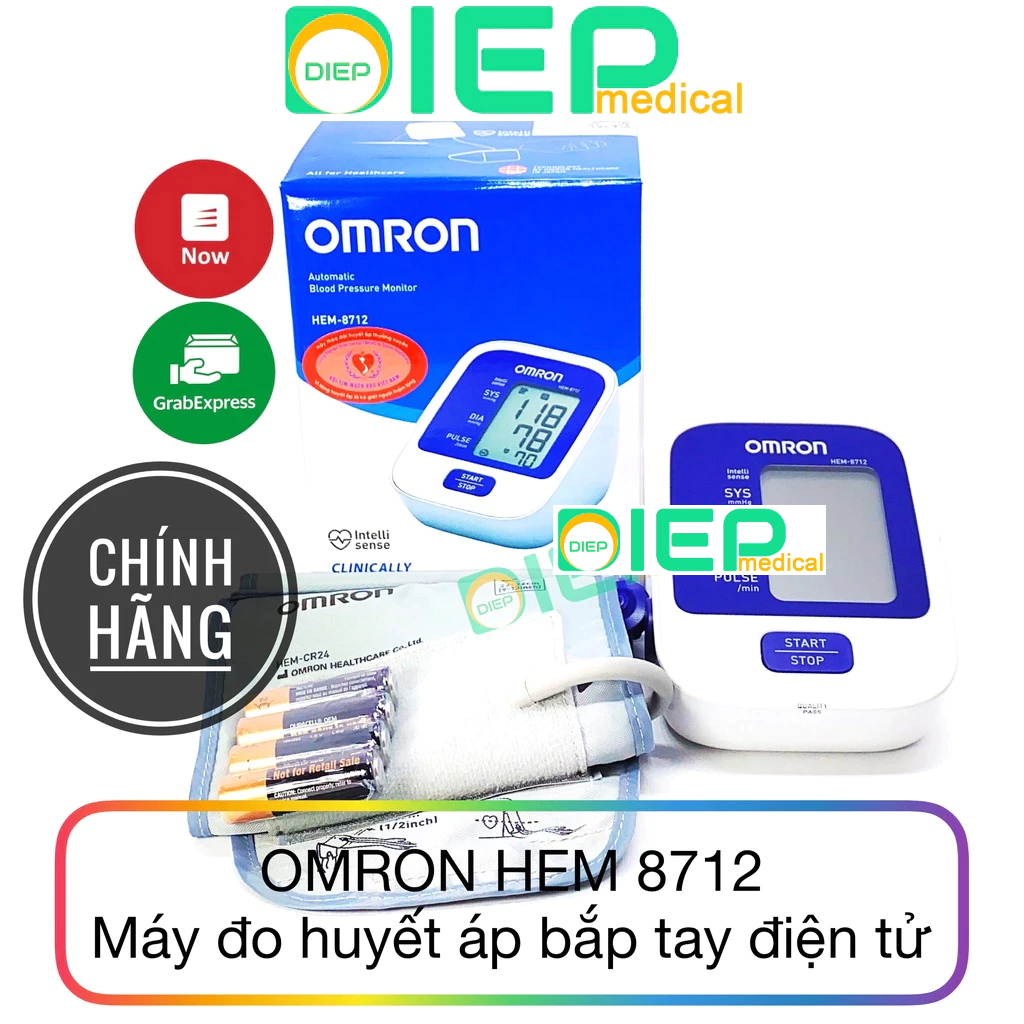 OMRON HEM-8712 - Máy đo huyết áp Omron HEM 8712, máy huyết áp đo bắp ...