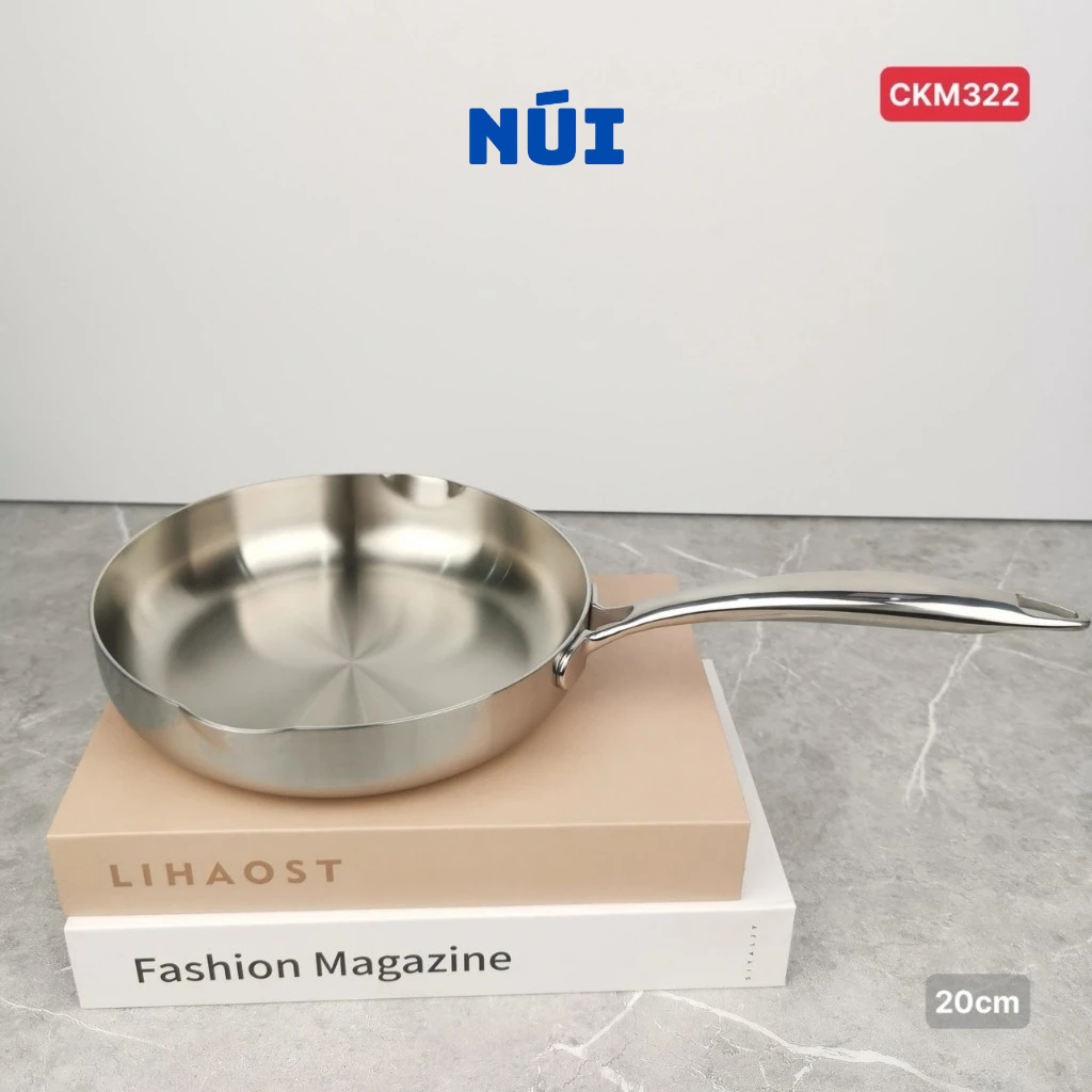 Chảo Chockmen inox liền đáy cao cấp 18/10 Chảo Rán, Chảo Chiên Bếp Từ, Phù hợp mọi loại bếp ...