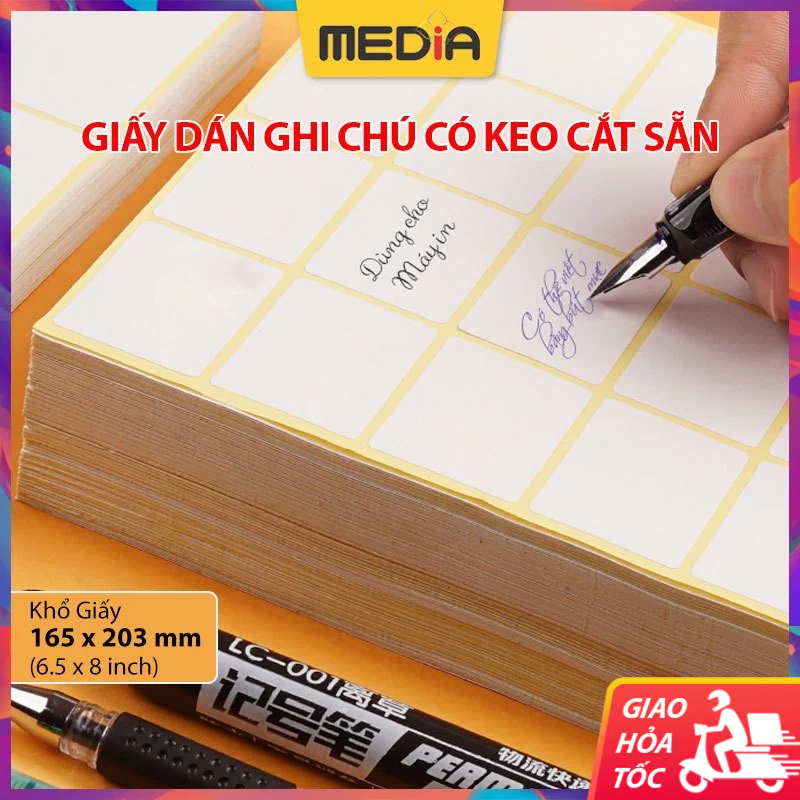 Miếng Dán Giấy A5 Media Sticker, Giấy In Tem Nhãn Dán Decal Media Miếng ...