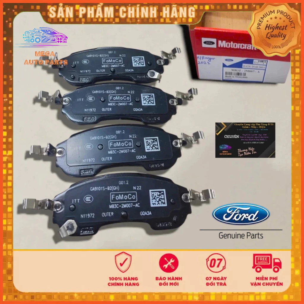 Má phanh sau Ford Ford Everest 2016 – 2021 . Ford Ranger 2.0 / 3.0 đời ...