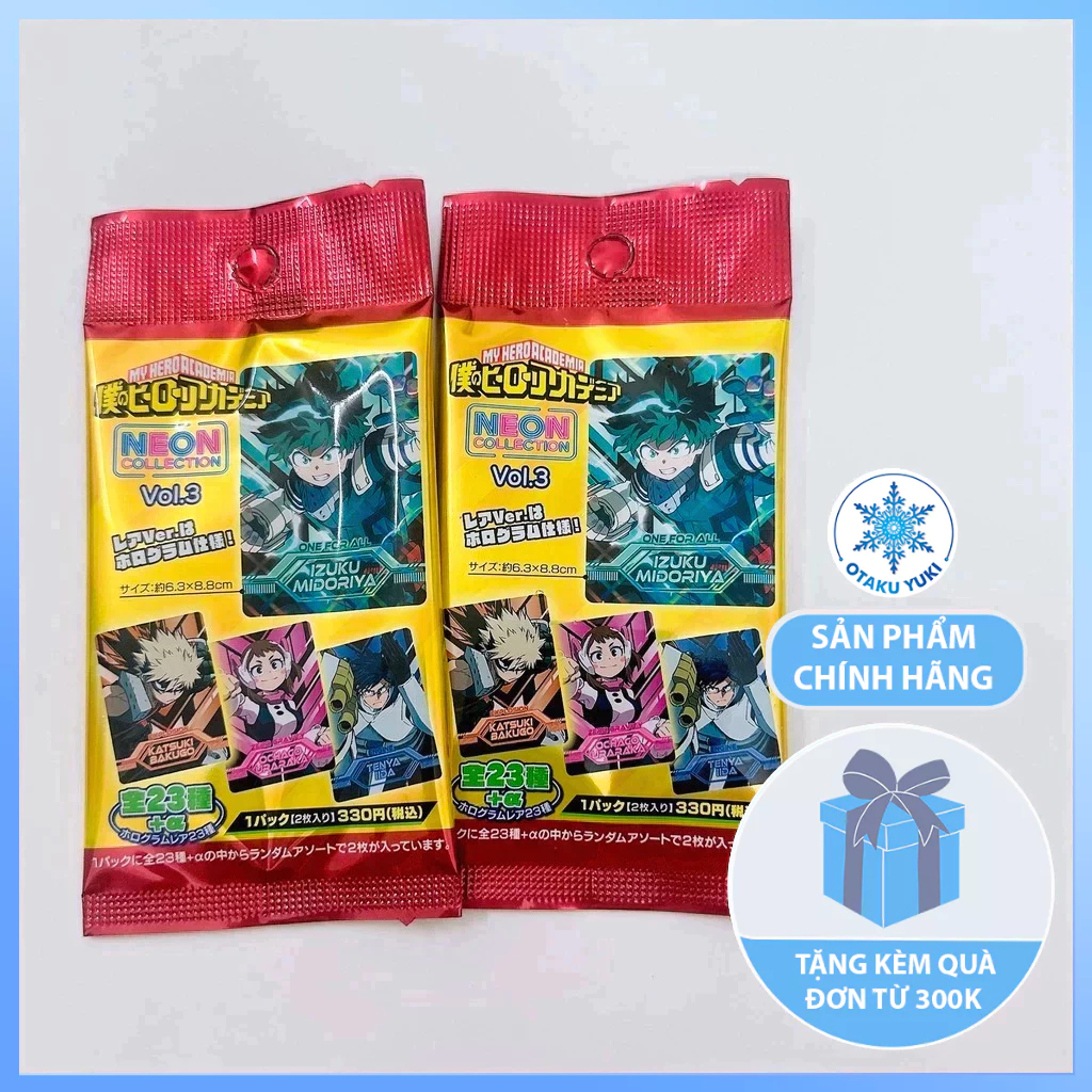 Gói Thẻ Nhân Phẩm Pack Card Boku No Hero Academia Neon Vol 3 | Shopee ...
