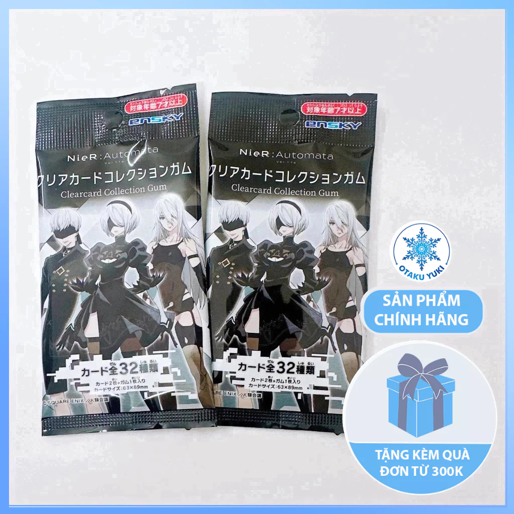 Gói Thẻ Nhân Phẩm Pack Card Nier: Automata Ver1.1a Clear Card Gum ...