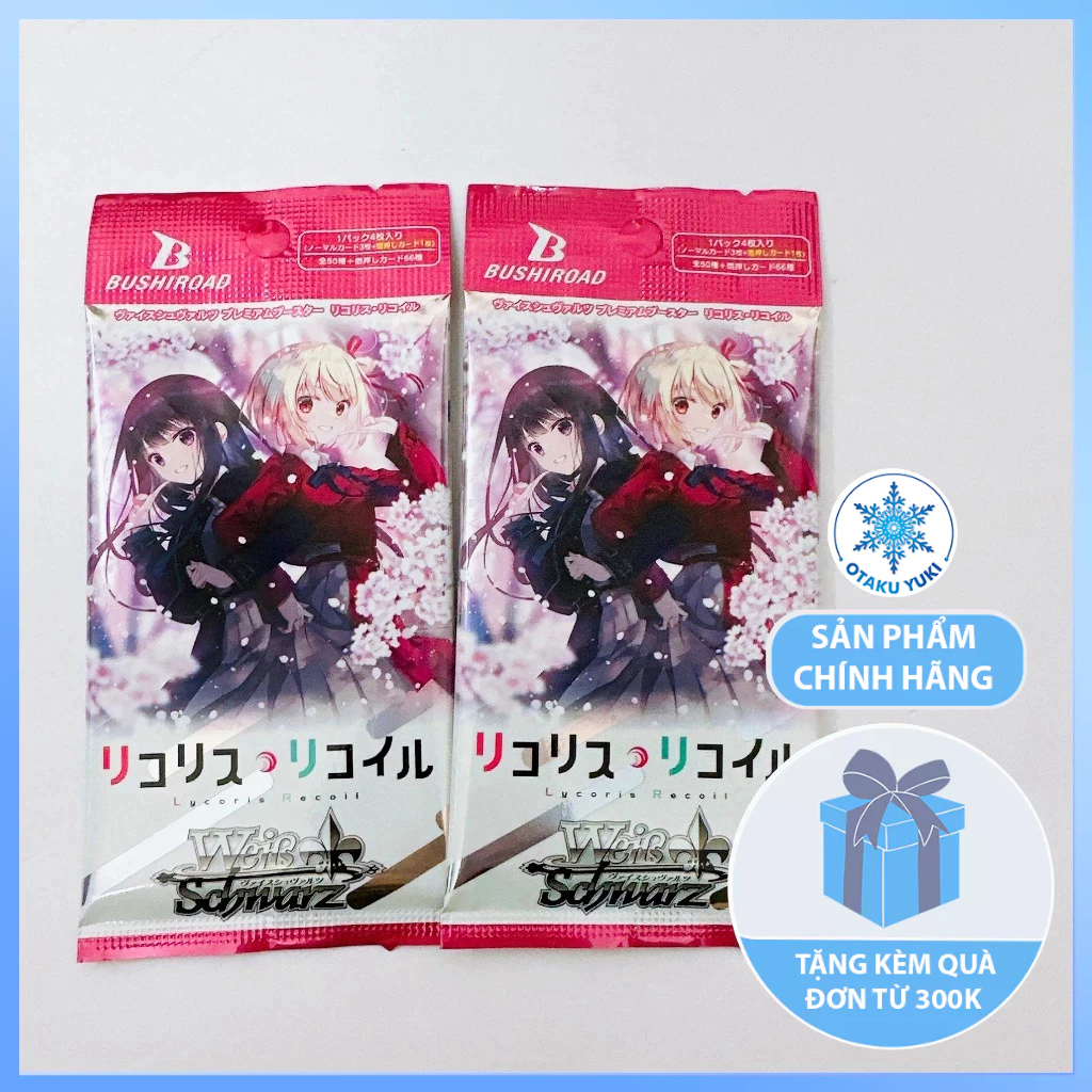 Gói Thẻ Pack Card Lycoris Recoil Premium Booster (Weiss Schwarz) | Shopee Việt Nam