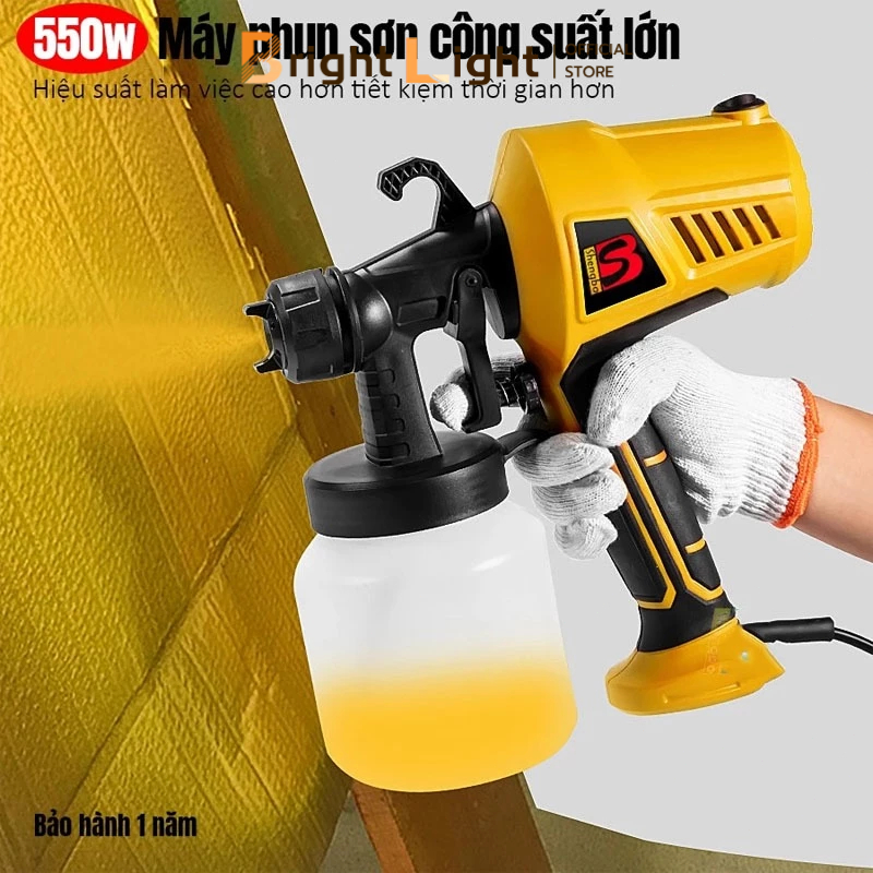 Máy phun sơn điện thích hợp cho việc phun tường nội thất, phun tường ...