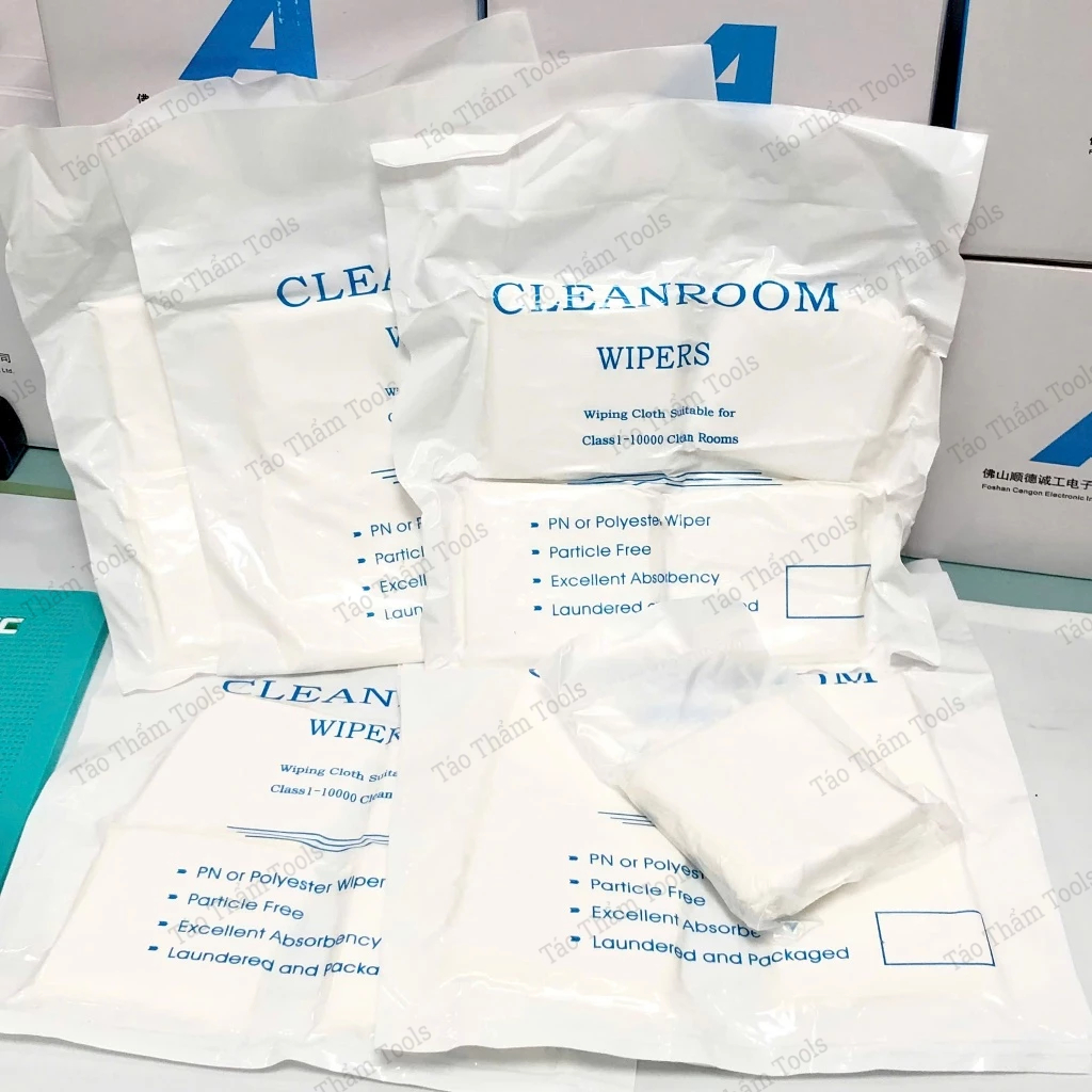 Khăn Lau Màn Hình & Camera CleanRoom – Siêu Dai, Không Bụi, Vệ Sinh ...