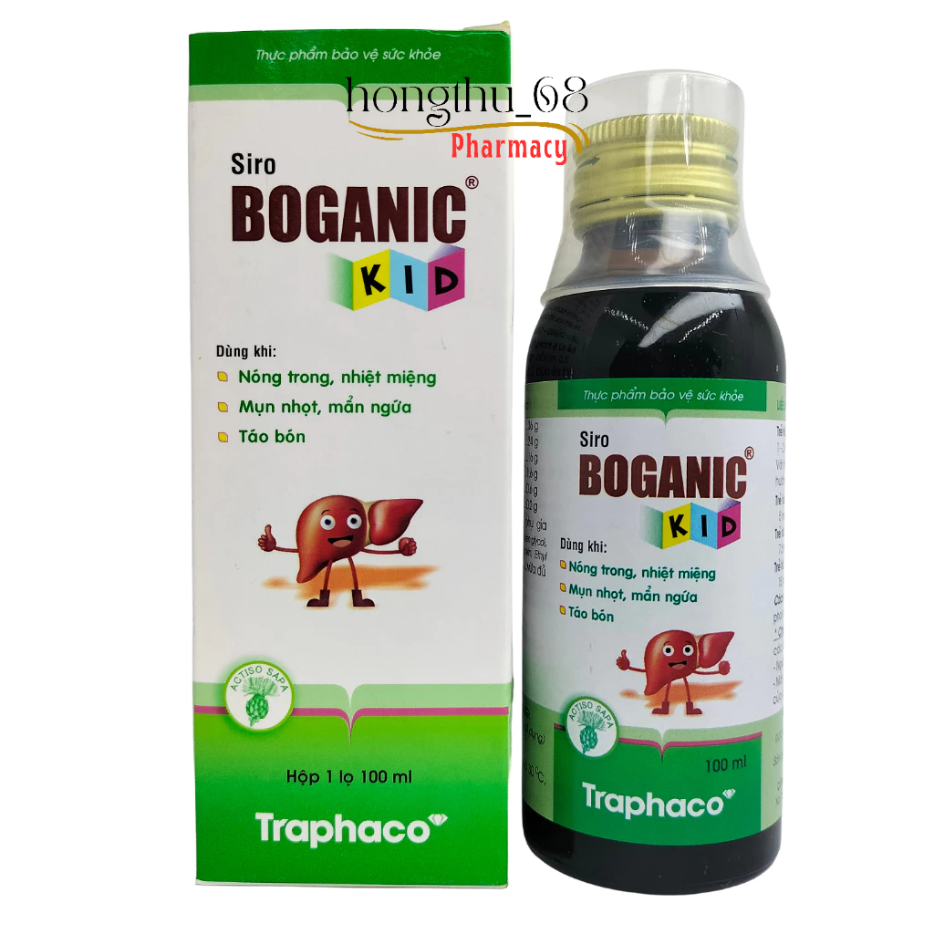 Siro Boganic Kid Traphaco thanh nhiệt tiêu độc, mát gan, sinh tân dịch ...