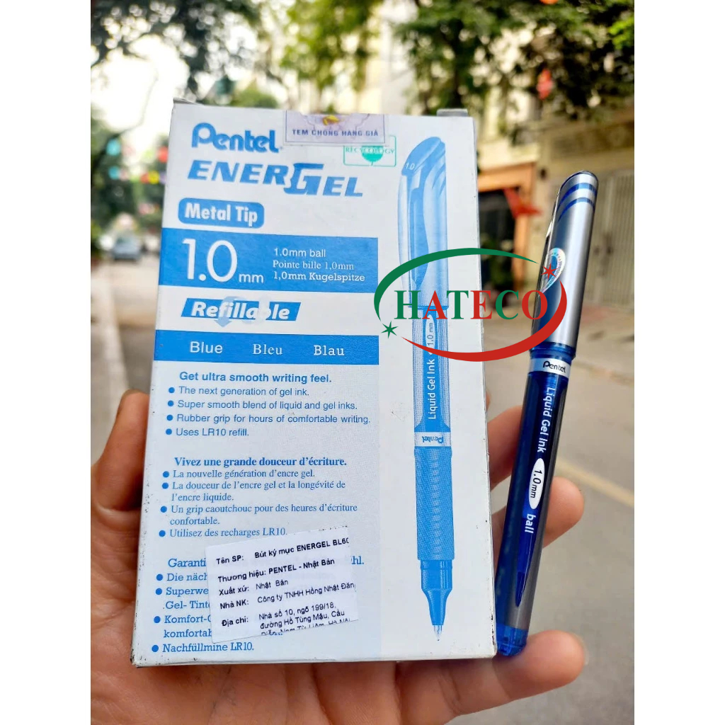 Bút ký Pentel BL60, nét 1.0mm, HÀNG CHÍNH HÃNG Nhật Bản (Combo Hộp 12 ...