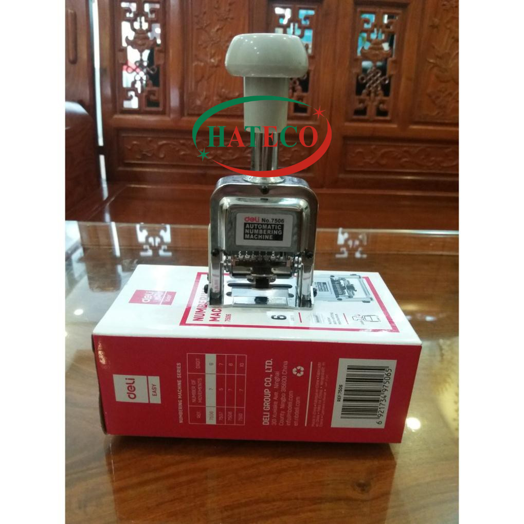 Dấu nhảy 6 số Deli 7506 - Dấu nhảy - Máy đóng số nhảy (cam kết HÀNG ...