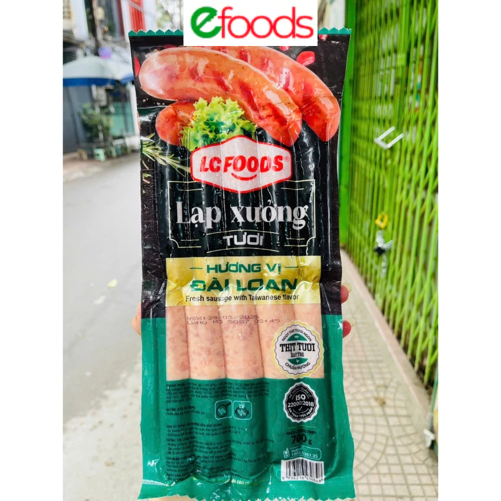 Lạp Xưởng Tươi LC Foods Vị Đài Loan Gói 700G, Lạp Xưởng Tươi Nướng Đá ...