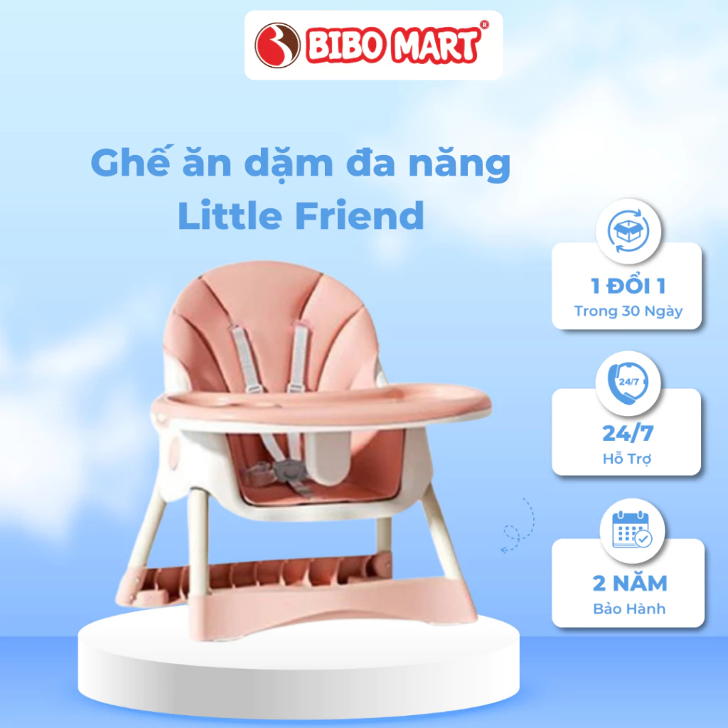 Ghế ăn dặm đa năng cho bé NIMO Little Friend 228 gấp gọn, điều chỉnh độ ...