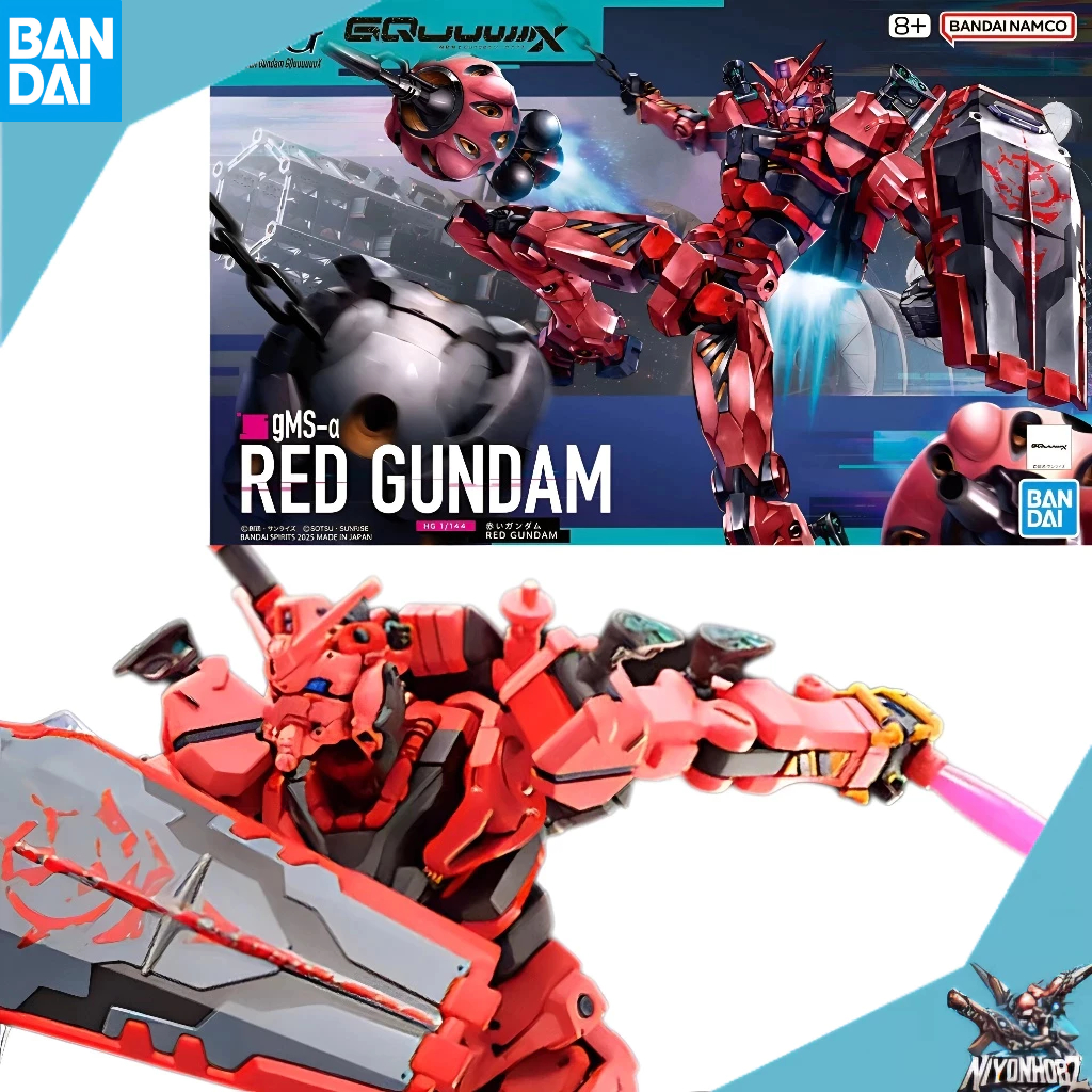 [Bandai] Mô Hình Lắp Ráp HG GQ RED GUNDAM Plastic Model Kit 1/144 ...