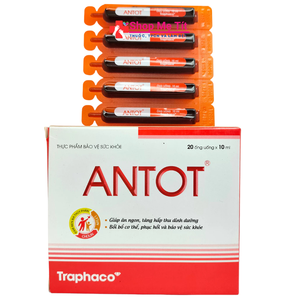Ống uống ANTOT Traphaco - Hỗ trợ giúp ăn ngon miệng, tăng hấp thu dưỡng ...