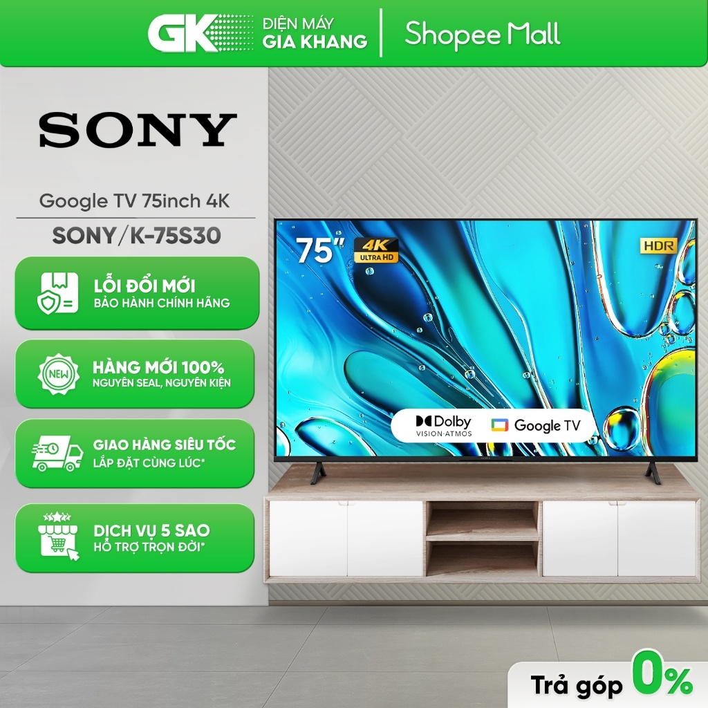 K-75S30 / K-85S30 - Google Tivi Sony 4K BRAVIA 3 K-75S30 / K-85S30 ...