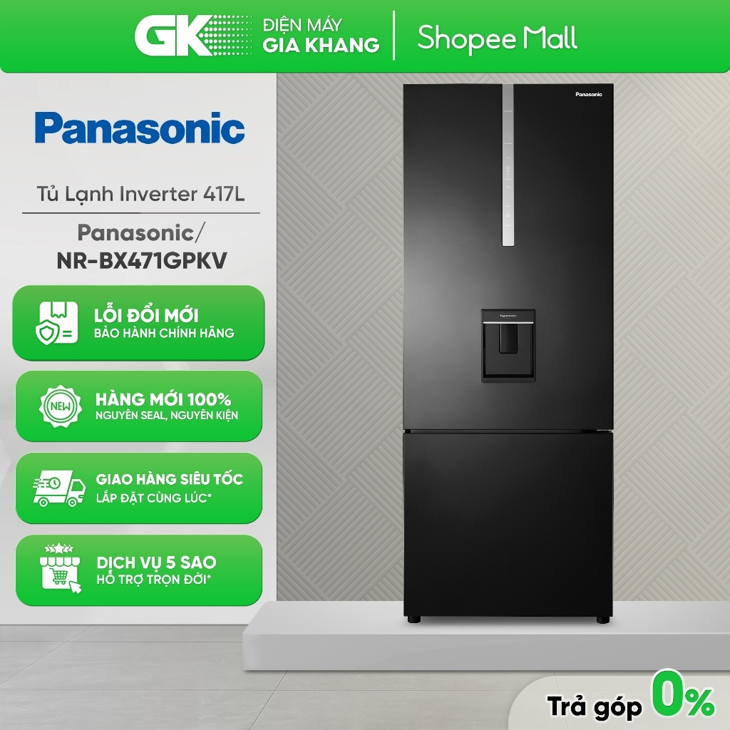 [FREESHIP HCM] NR-BX471GPKV - Tủ Lạnh Panasonic Inverter 417 Lít NR-BX471GPKV - BH Chính Hãng ...
