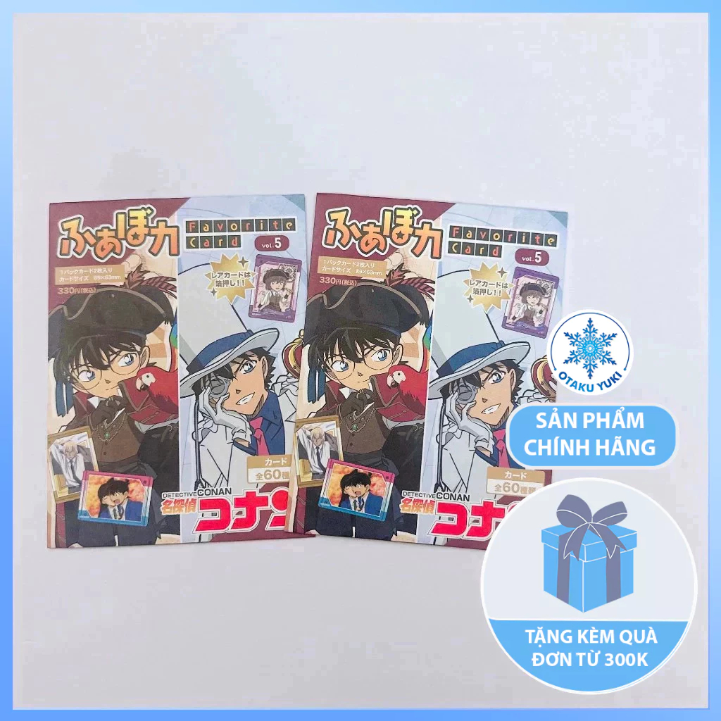 Gói Thẻ Nhân Phẩm Pack Card Conan Favorite Clear Card Snap Vol 5 ...