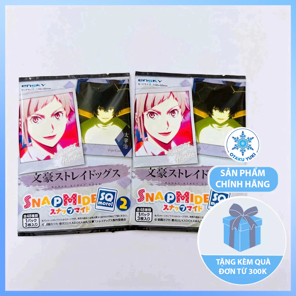 Gói Thẻ Pack Card Bungo Stray Dogs Snapmide SQmore! 2 | Shopee Việt Nam