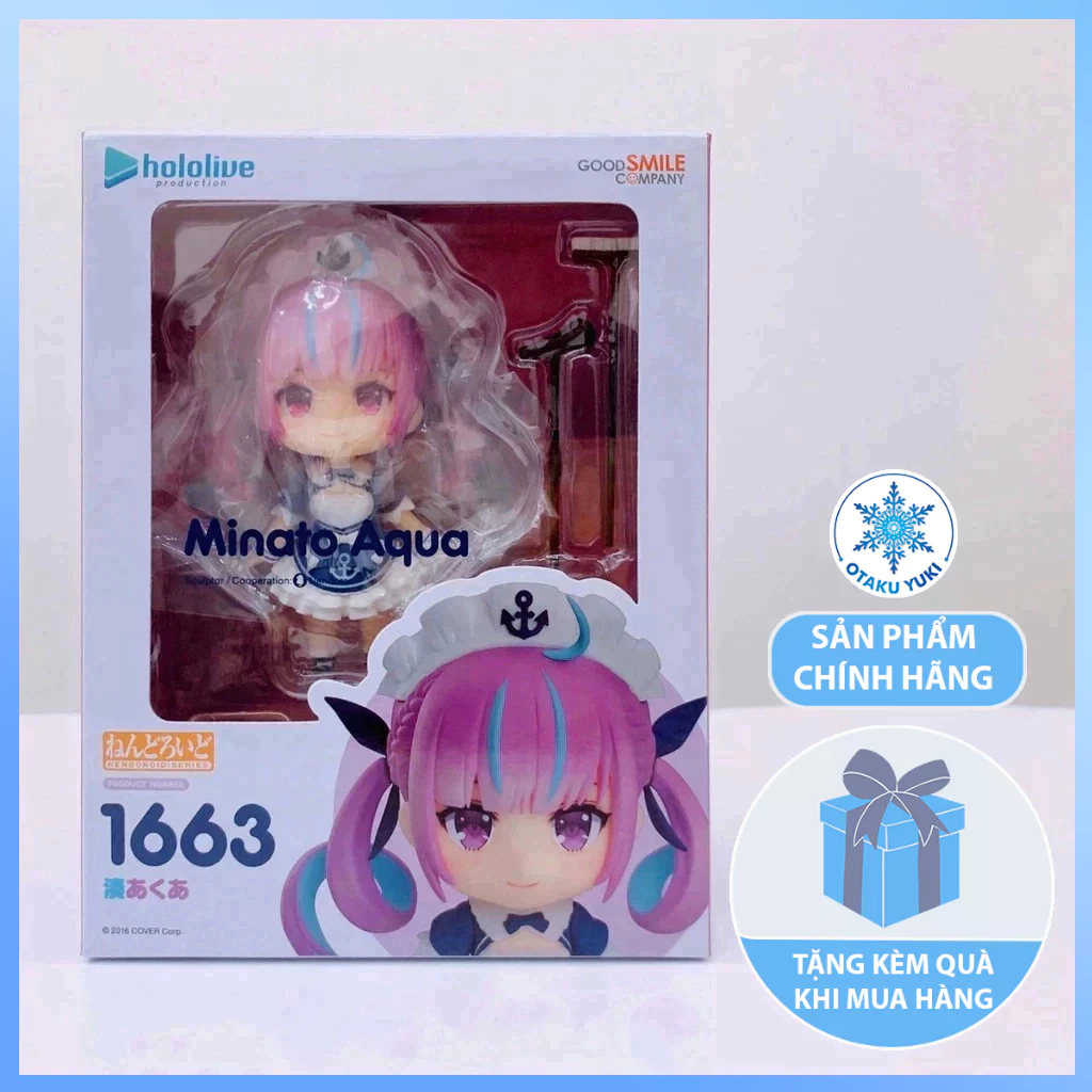 [Chính Hãng] Mô Hình Nendoroid Minato Aqua - Nendoroid 1663 Hololive Production | Shopee Việt Nam