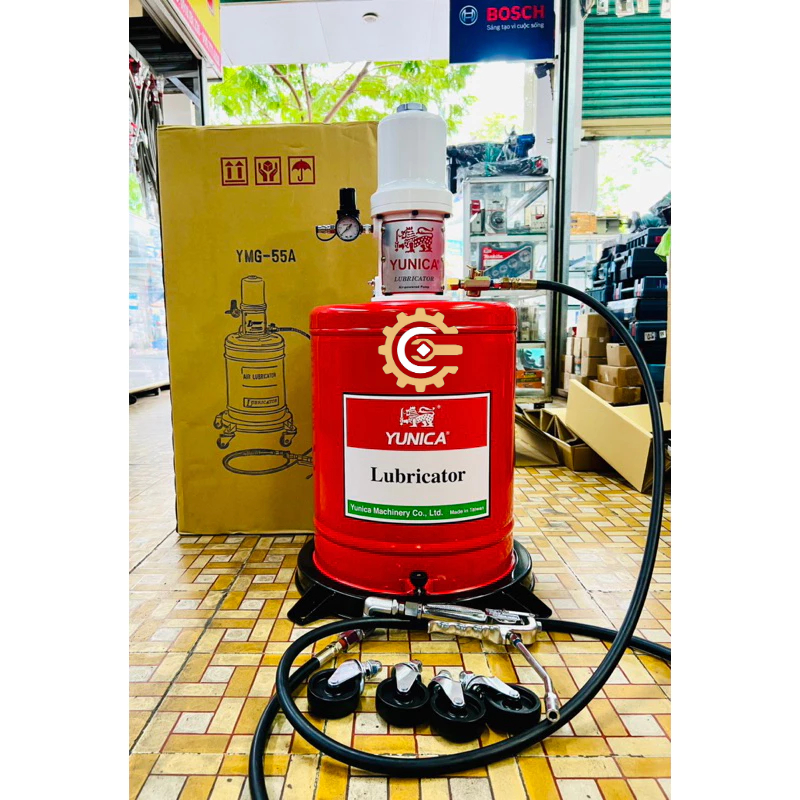 Máy Bơm Mỡ Bò Bằng Hơi/Khí Nén Yunica YMG-55A [Hàng Chính Hãng] | Shopee Việt Nam