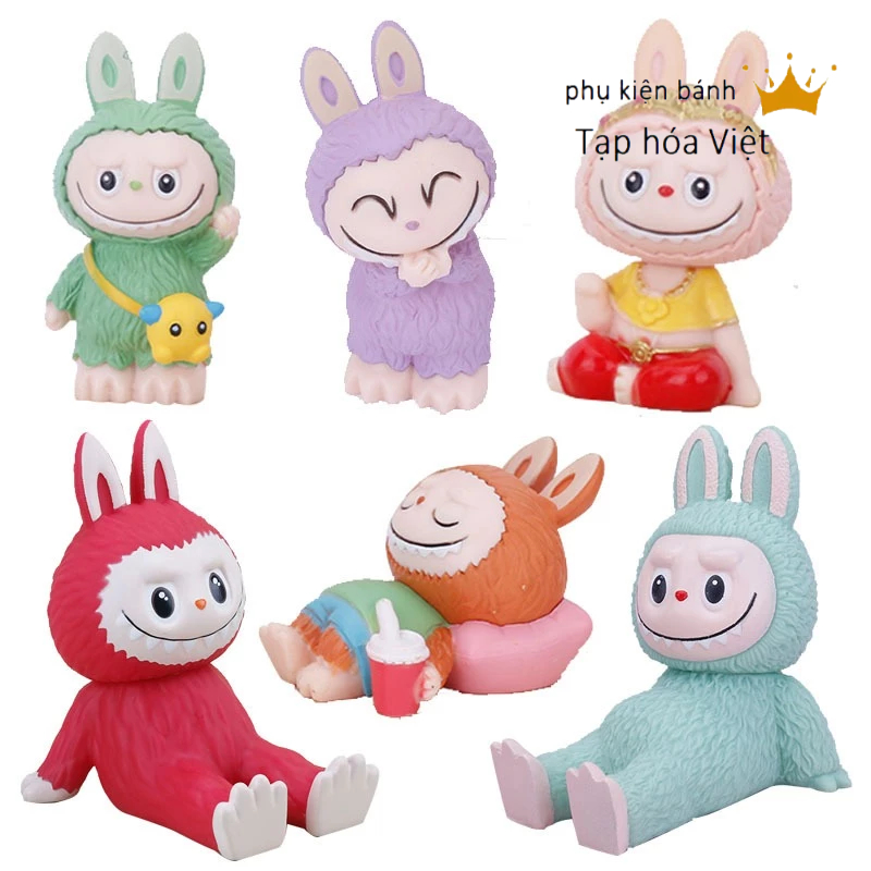Bé LABUBU NGỒI Trang Trí Bánh Sinh Nhật – Mô Hình Labubu Nước Trang Trí ...