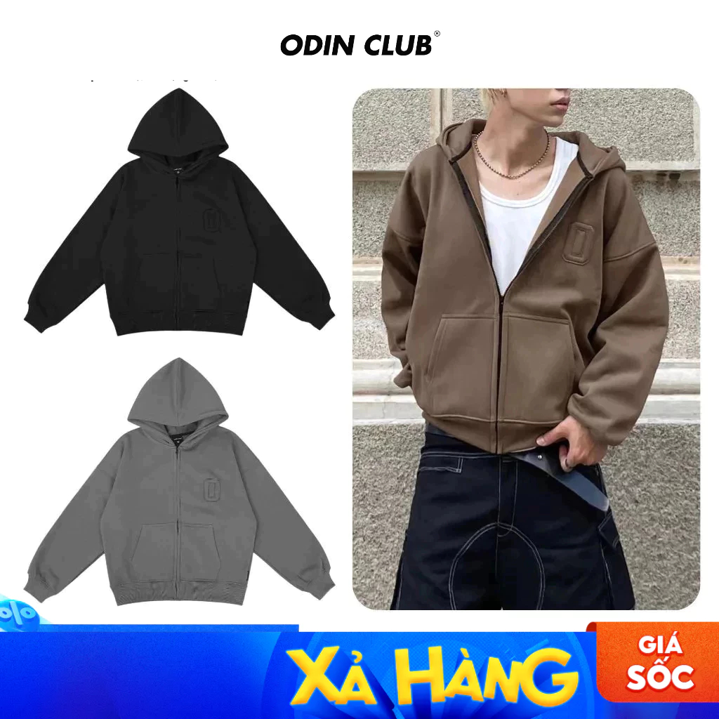 Áo khoác Hoodie Jacket O Symbol Odin Club, Áo khoác nỉ bông chính phẩm ...