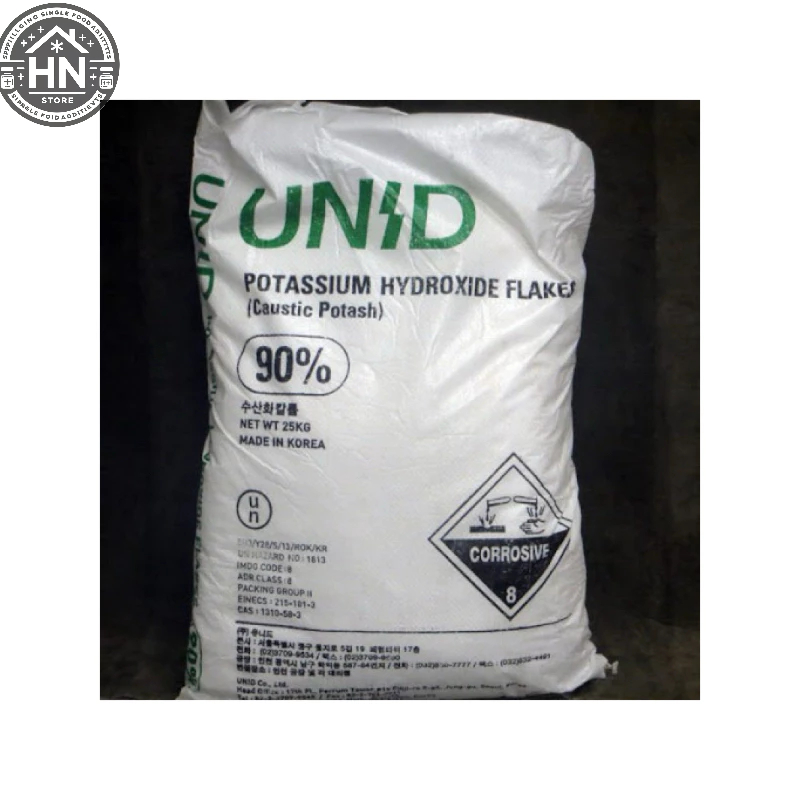 Bao 25kg Hóa chất công nghiệp Kali Hydroxit (KOH) chất lượng cao ...