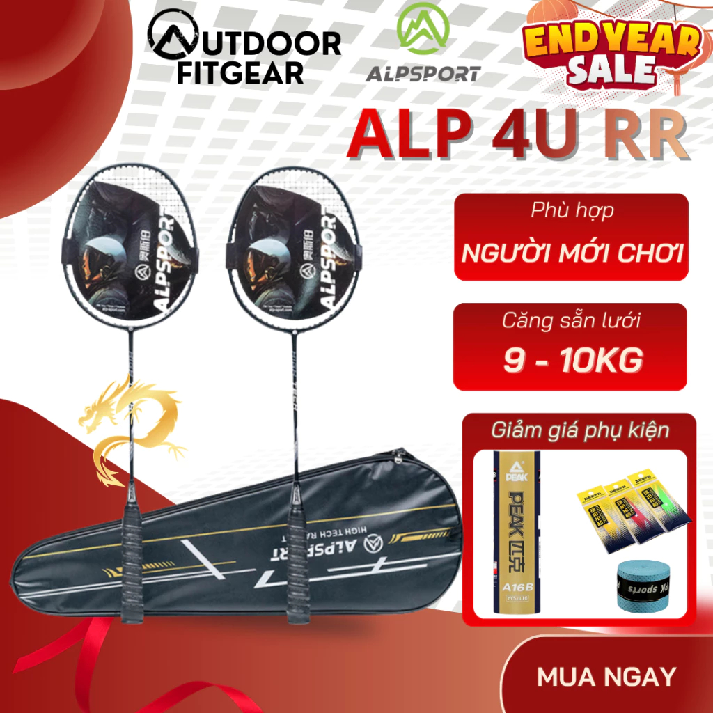 Vợt cầu lông full carbon 4U G5 ALP-SPORT RR 100% hoàn toàn Full Carbon ...